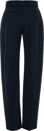 Alexander McQueen Navy Exterior: Wool Pantaloni Trousers