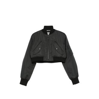 Balenciaga Cropped Bomber Jacket