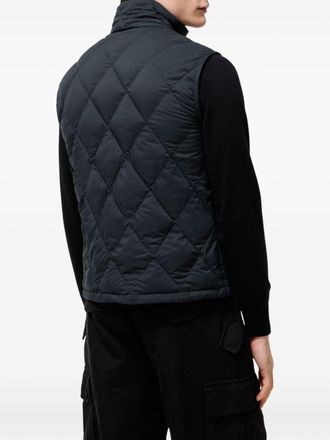 Burberry Quilted Down Vest - Navy