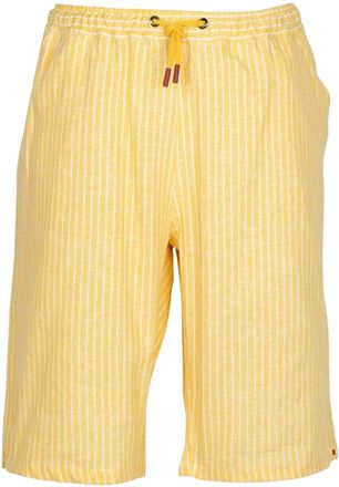 Kiton Homme, Shorts, Jaune, Taille: M Upshort-58 Striped Linen Shorts