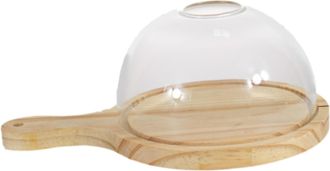 Colcolo R&auml;ucherhaube, R&auml;ucherkuppel mit Holztablett, Abdeckung f&uuml;r Lebensmittel und Desserts, R&auml;ucherglocke, Hotel, tragbare Geschirrabdeckung, Durchmesser 18