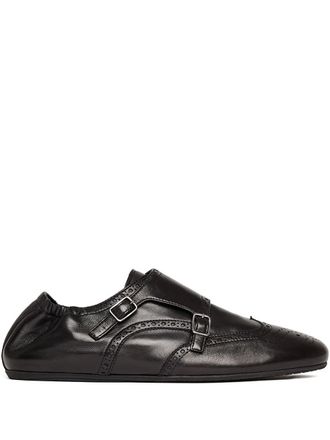 Scarosso chaussures &agrave; boucles Johnny - Noir