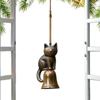 Generic Carillon &eacute;olien comm&eacute;moratif pour chat - Superbe clochettes ext&eacute;rieures pour d&eacute;coration de terrasse, maison, balcon