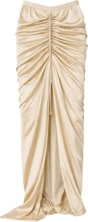 Rick Owens Drapierter asymmetrischer Maxirock - - Skirts - Damen - Beige - S