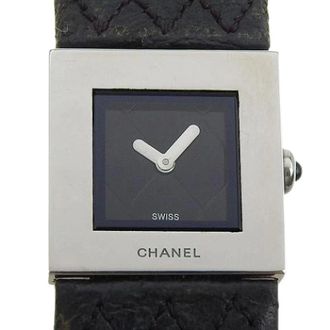 Chanel Montre Vintage Pr&eacute;-port&eacute;e - Femme - Pre-owned - Noir - Taille: ONE Size