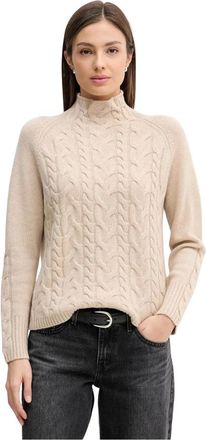 Benetton Pull col roul&eacute; en cachemire - Femme - Pulls - Brun - Taille: 38 FR