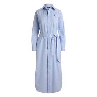 Polo Ralph Lauren Femme, Robes, Bleu, Taille: 40 FR Woven Shirt Dress