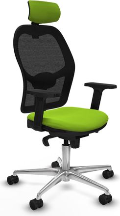 Piqueras y Crespo Stuhl mit Lendenwirbelst&uuml;tze Jorquera mit 2D-Armlehnen und Kopfteil, h&ouml;henverstellbar und neigbar. Ausgestattet mit 5 Positionen und eingespritztem Sc