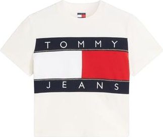 Tommy Hilfiger T-shirt droit imprim&eacute; en coton