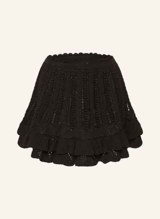 Isabel Marant Marant &Eacute;toile Strickrock Nelle Mit Volants schwarz