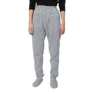 Generic Pantalon de surv&ecirc;tement d&eacute;contract&eacute; en polaire chaud et doux avec poches pour la d&eacute;tente &agrave; lint&eacute;rieur et &agrave; la maison, gris, XXL