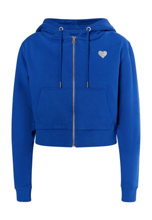 Mymo Kapuzenpullover mit Rei&szlig;verschluss Damen royalblau