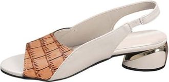 Generic Sandales &agrave; talons pour femme - Sandales &agrave; talon bloc - Sandales &agrave; talon bas - Chaussures de plage - Sandales &agrave; talons hauts - Chaussures de fitness - 