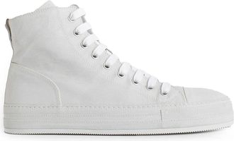 Ann Demeulemeester Crosta Painted Raven High-Top Sneakers