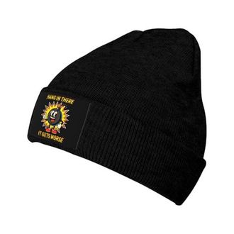 Generic Chaud Bonnet Tricot&eacute;, Tenez Bon, &ccedil;a sam&eacute;liore, &Eacute;pais Beanie Tricot&eacute;, Bonnet Chapeau Tricot pour Sports, Adultes, Cyclisme