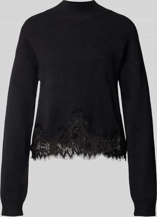 Guess Regular Fit Strickpullover aus reiner Baumwolle mit Spitzensaum