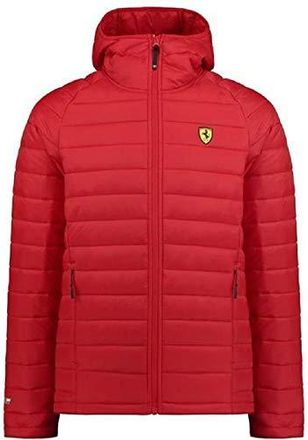 Ferrari Homme SF Herren Steppjacke Veste courte-point&eacute;e, Rot, XXL