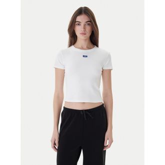 HUGO BOSS Hugo T-Shirt Baby 50510749 Wei&szlig; Slim Fit