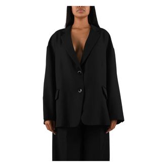 Nine In The Morning Tecla Oversized Blazer - - Jackets - Damen - Schwarzk - 2XS