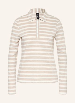 Marc Cain Jersey-Poloshirt Mit Glitzergarn gold