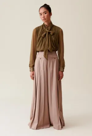 Claudie Pierlot Blouse lavalli&egrave;re carreaux fluide