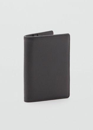 Mango Portefeuille en cuir marron - Homme - Taille unique - MANGO MAN