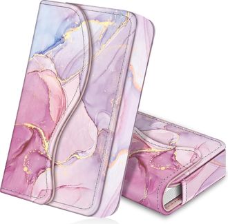 Fintie Visitenkartenetui Kartenetui, Premium Kunstleder Handgefertigte Scheckkartenh&uuml;lle Kreditkartenetui mit Magnetverschluss f&uuml;r Damen Herren, (Glorreicher