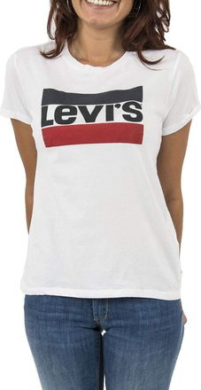 Levi's Damen The Perfect Tee T-Shirt,Sportswear Logo White,XXS