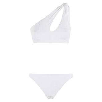 Federica Tosi Femme, Maillots de bain, Blanc, Taille: 36 FR Bikini Une &Eacute;paule Blanc