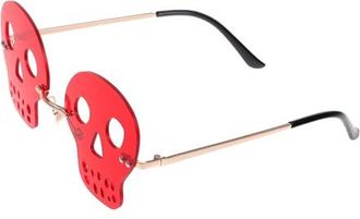 Valiclud de Soleil sans Monture avec Motif Crâne Design pour Hommes et Femmes Plage Festival et