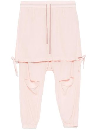 Undercover pantalon &agrave; empi&egrave;cements - Rose