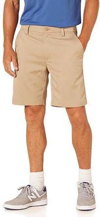 Amazon Essentials Short de Golf Extensible Coupe Ajust&eacute;e Homme, Brun Kaki, 38W