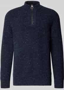 Barbour Troyer aus Woll-Mix mit Raglan&auml;rmeln