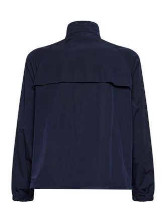 Moncler Mens Packable Jacket Blue Polyamide Bomber