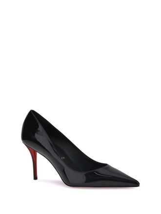 Christian Louboutin Womens Miss Z Pumps Black-Lin Black Black/lin High Heel Shoes