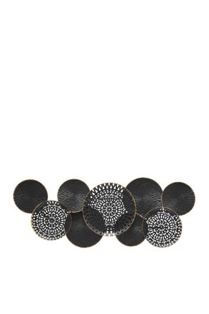 Ambia Home Wanddeko, Schwarz, Gold, Metall, 7x54x134 cm, Dekoration, Skulpturen & Dekoobjekte, Wanddeko