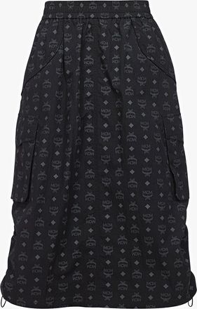 MCM Midirock mit Monogramm aus recyceltem Nylon