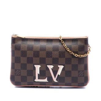 Louis Vuitton Pre-owned Pochette Double Zip - - Pre-owned - Damen - Braun - ONE SIZE
