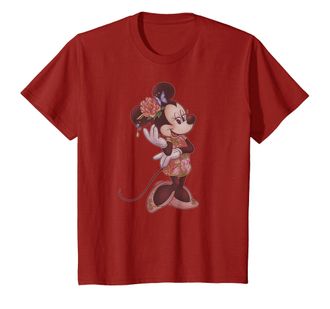 Disney Mickey And Friends Minnie Year Of The Mouse Floral T-Shirt