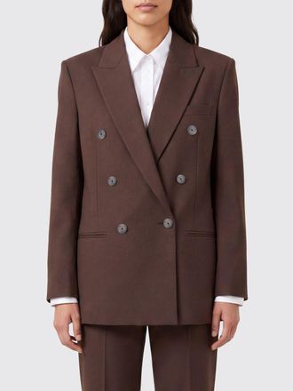 Dondup Kurzer zweireihiger Wollblazer mit fallendem Revers
