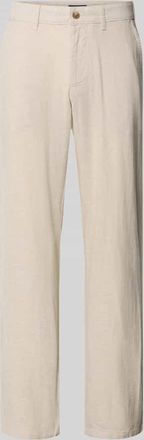 Christian Berg Wide Fit Hose aus Leinen-Viskose-Mix mit Eingrifftaschen