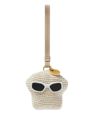 Versace breloque Medusa Fluffy - Tons neutres