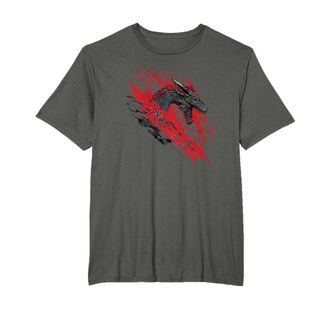 Game of Thrones T-Shirt - Schwarz, Klein, Unisex, Kurzarm, Klassisch, Dragon, Einfarbig