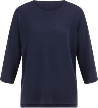Peter Hahn Rundhals-Pullover Peter Hahn blau