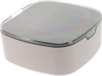 Artibetter Kabelaufbewahrungsbox mit Deckel 6 fach Organizer f&uuml;r Datenkabel Ladekabel und Kopfh&ouml;rerkabel Kompakt Staubgesch&uuml;tzt Aufbewahrungsetui f&uuml;r Schreibtisc