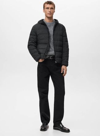 Mango Veste matelass&eacute;e rembourrage duvet et plumes noir - Homme - XXL - MANGO MAN