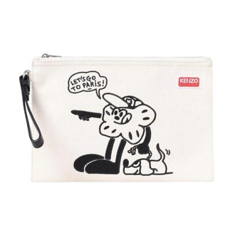 Kenzo Stylische Cartoon Clutch Bag - - Bags - Damen - Wei&szlig; - ONE SIZE