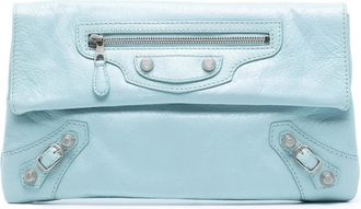 Balenciaga Clutches - Lambskin Motocross Giant 12 Envelope Clutch - Gr. unisize - in Blau - für Damen