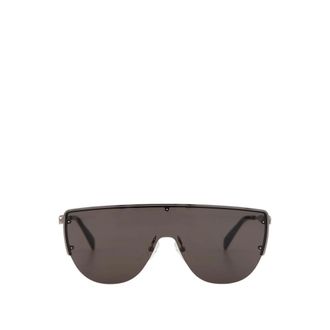 Alexander McQueen Schwarze Piloten-Sonnenbrille mit Sch&auml;del - - Accessories - Herren - Schwarzk - ONE SIZE