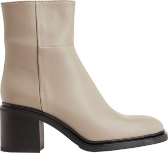 8 by YOOX LEATHER MID-HEEL ANKLE BOOT